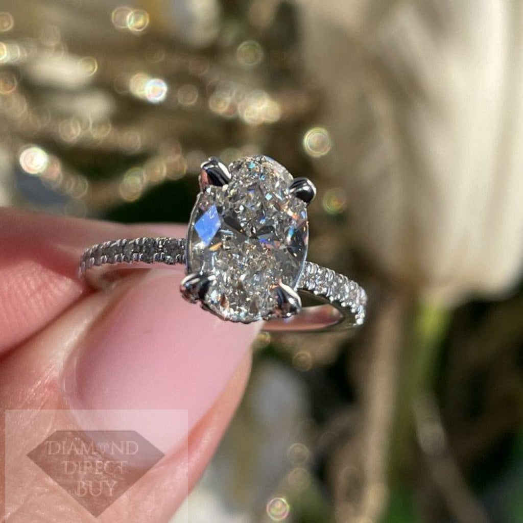 3.00 GIA Oval Diamond Ring | DiamondDirectBuy.com