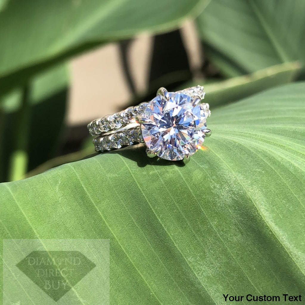 5.21 Diamond set with a 2.71 Hvs1 GIA Certified center _Lab Grown ...