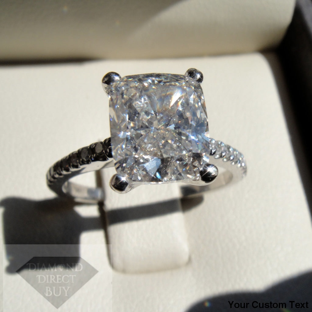 Cushion Cut Solitaire Engagement Ring